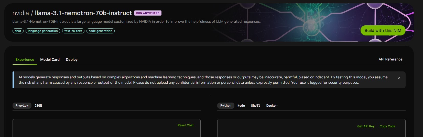 Llama 3.1 Nemotron 70B Instruct AI Technical Specifications and Review | Compare AI