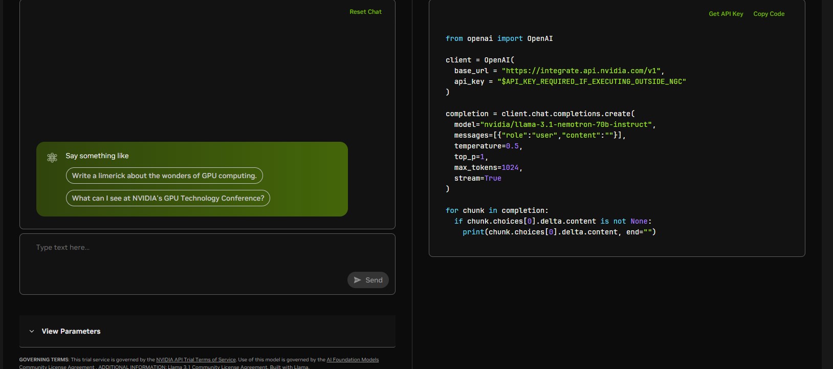 Llama 3.1 Nemotron 70B Instruct AI Technical Specifications and Review | Compare AI